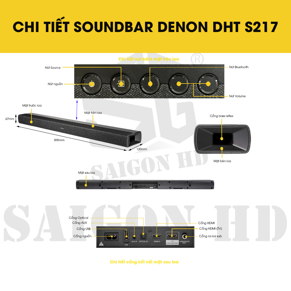 Soundbar Denon DHT S217 | SAIGON HD